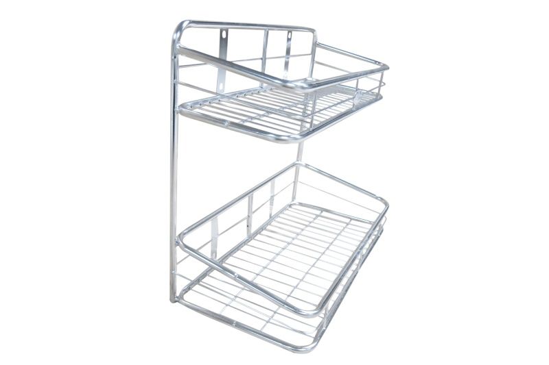 Stainless Steel Shelf : 2-Tiers Wall Shelf 15*20*50 cm ST-780/2